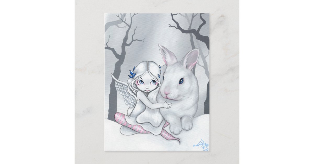 "Snow Bunny" Postcard | Zazzle