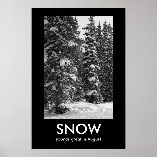 SNOW Demotivational Poster | Zazzle.co.uk