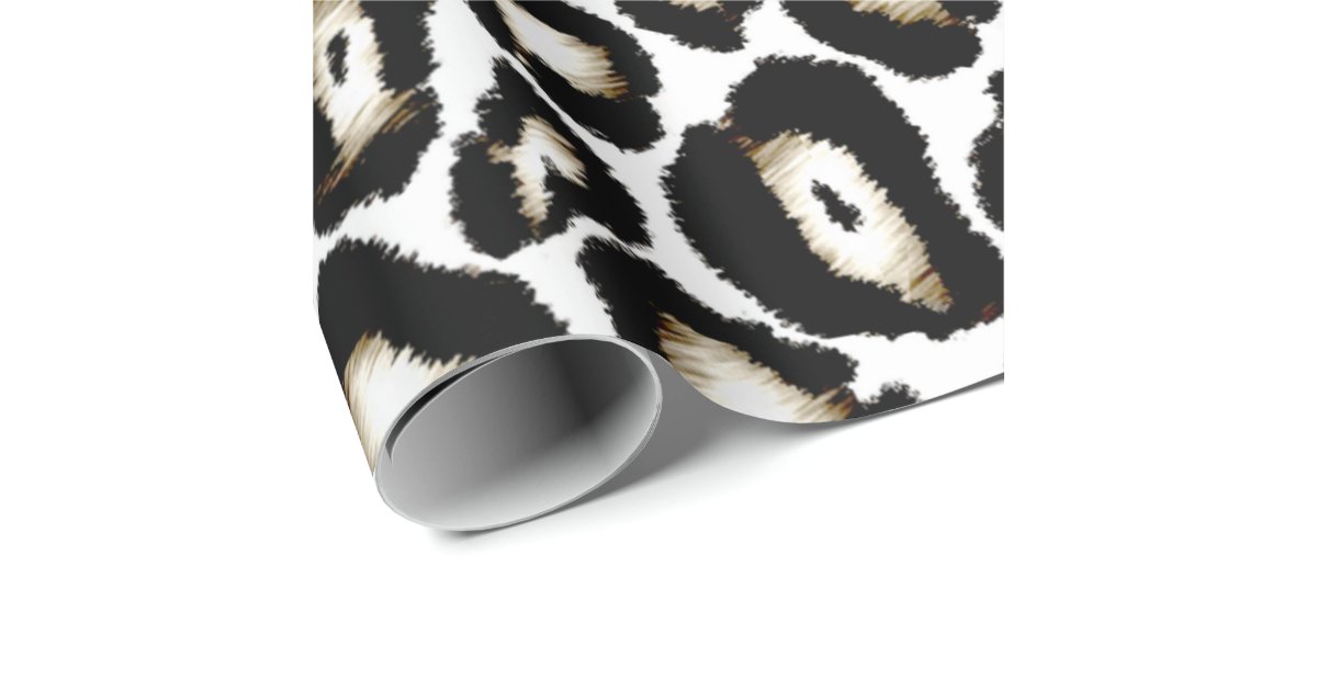 Snow Leopard Print Speciality Gift Wrap Zazzle Snow Leopard Print Speciality Gift Wrap Zazzle