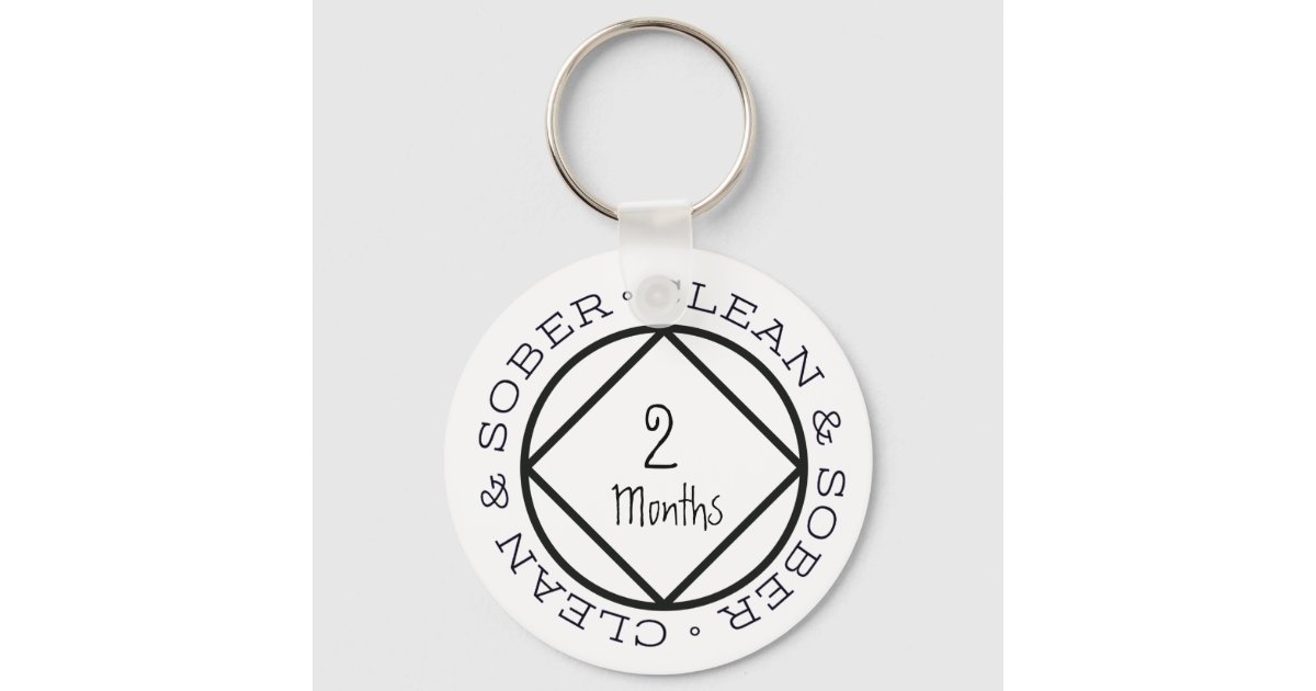 Sobriety Keychain Custom Personalised Keepsake | Zazzle