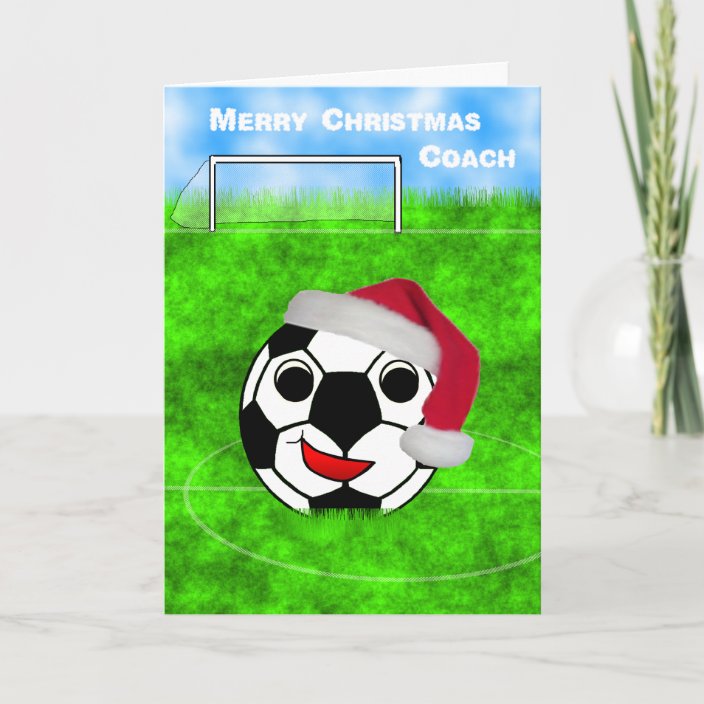 soccer coach christmas holiday card | Zazzle.co.uk