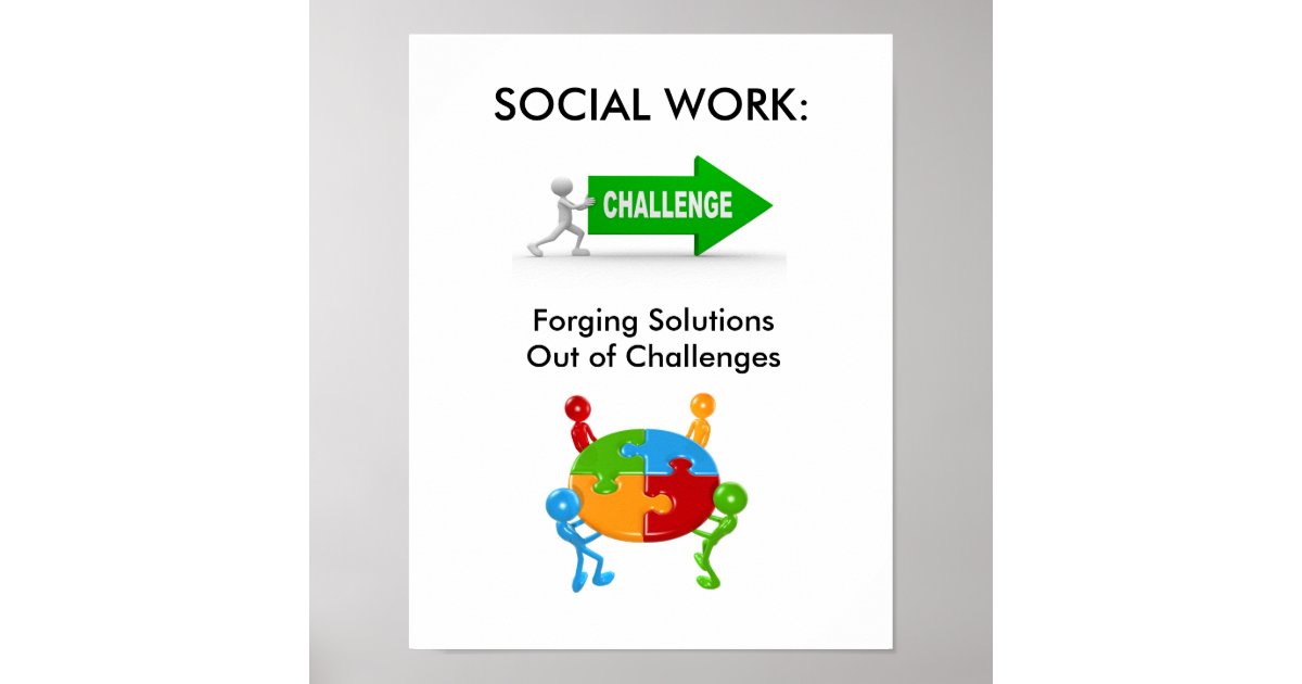SOCIAL WORK POSTER | Zazzle