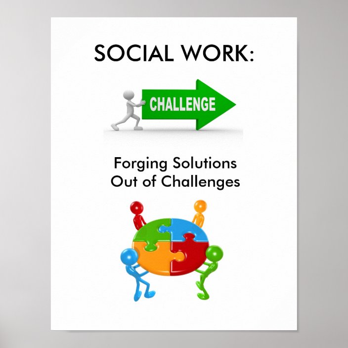 SOCIAL WORK POSTER | Zazzle.co.uk