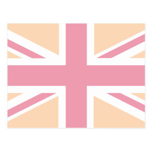 Pink Union Jack Postcards | Zazzle UK