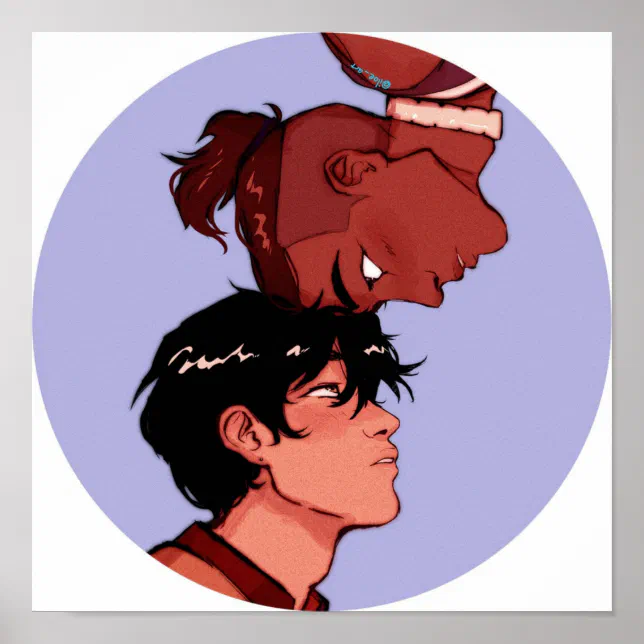 Sokka and Zuko Head Bonk transparent Poster | Zazzle