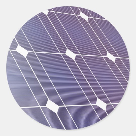 Solar panel classic round sticker | Zazzle.co.uk