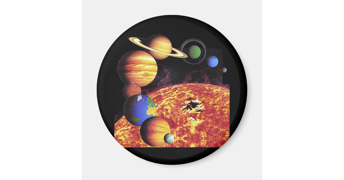Solar System Planets Magnet | Zazzle
