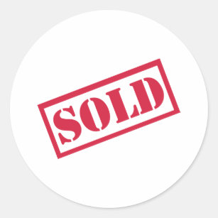 Sold Sign Stickers & Labels | Zazzle UK