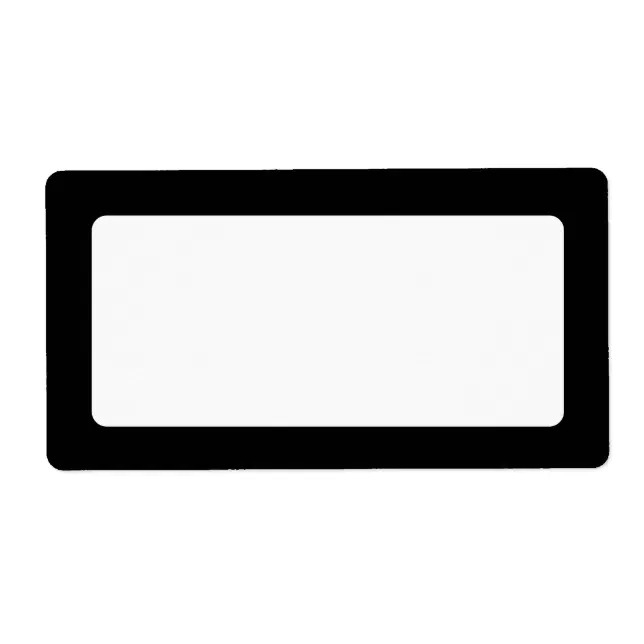Solid black border blank | Zazzle