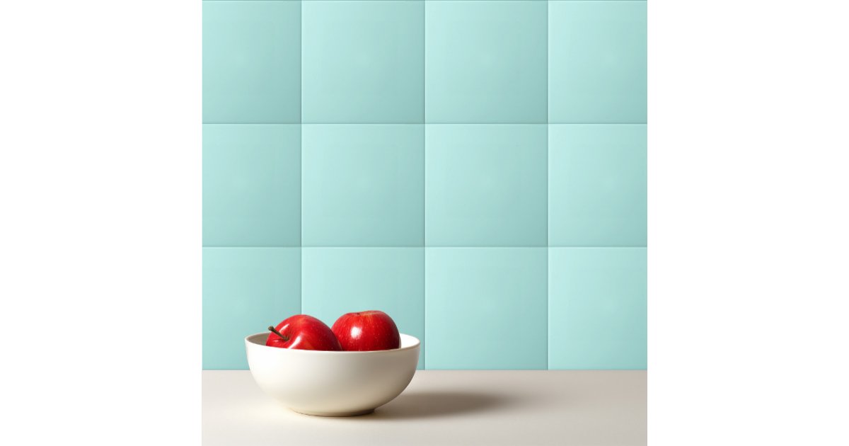 Solid light turquoise tile | Zazzle
