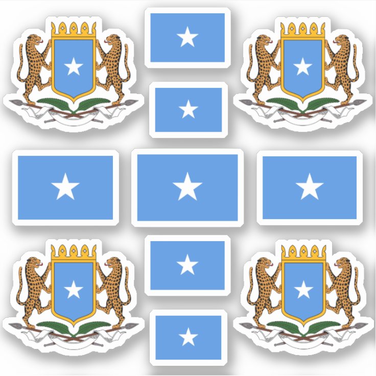 Somali national symbols /Coat of arms and flag | Zazzle
