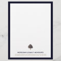 Sophisticated Tree Logo Letterhead | Zazzle