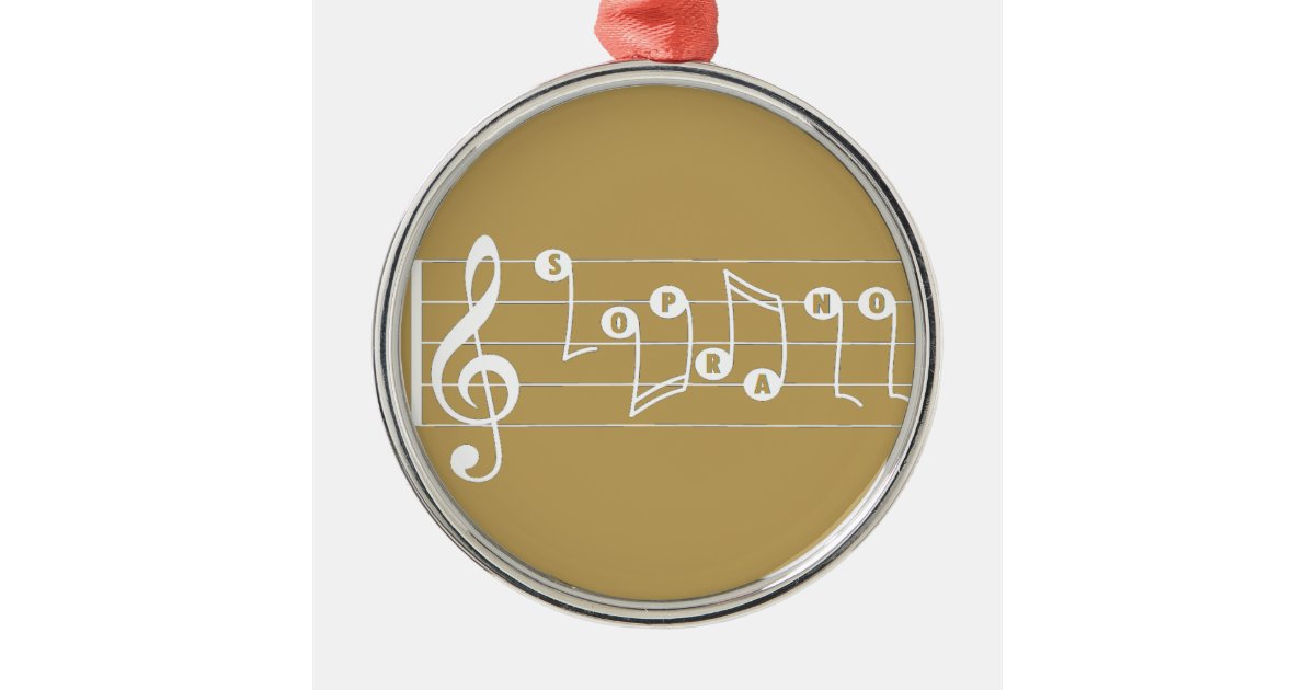 Soprano Singer Musical Ornament | Zazzle