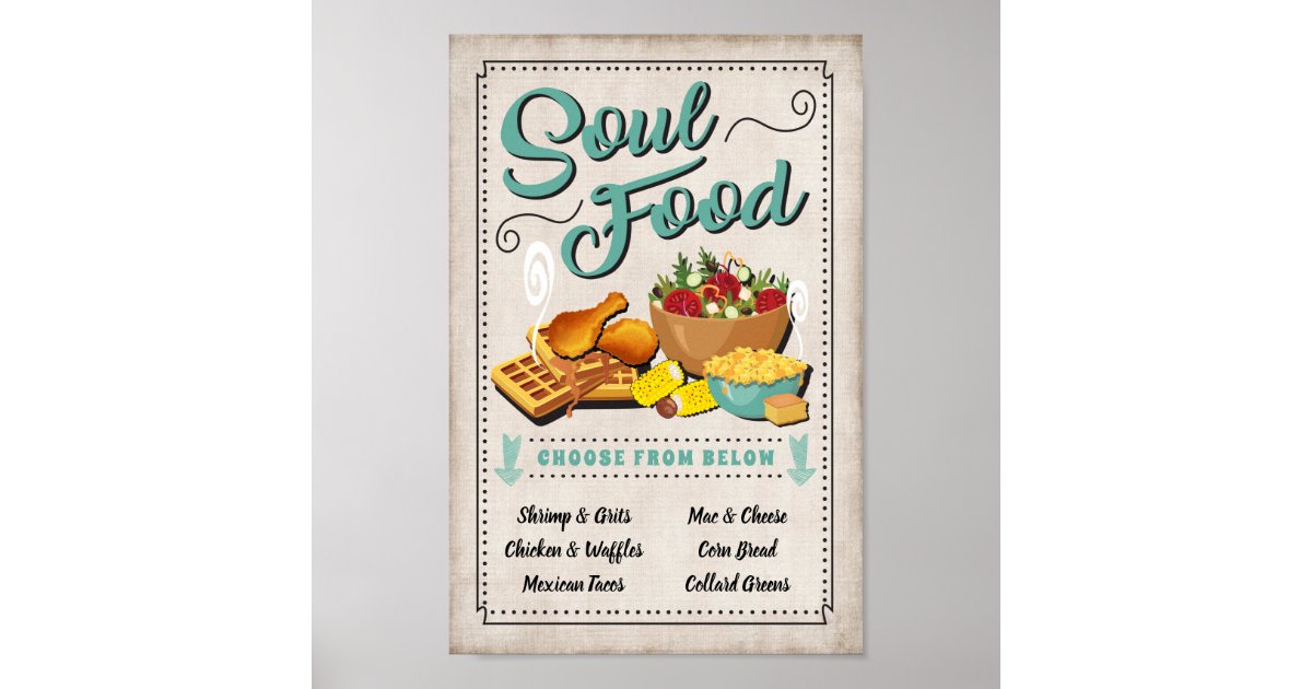 Soul Food Party Sign | Zazzle