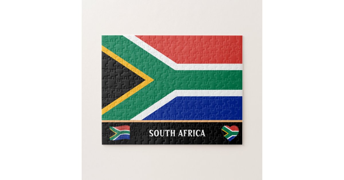 South African Flag & african country /South Africa Jigsaw Puzzle | Zazzle