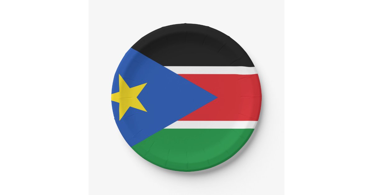 South Sudan Flag Paper Plate | Zazzle