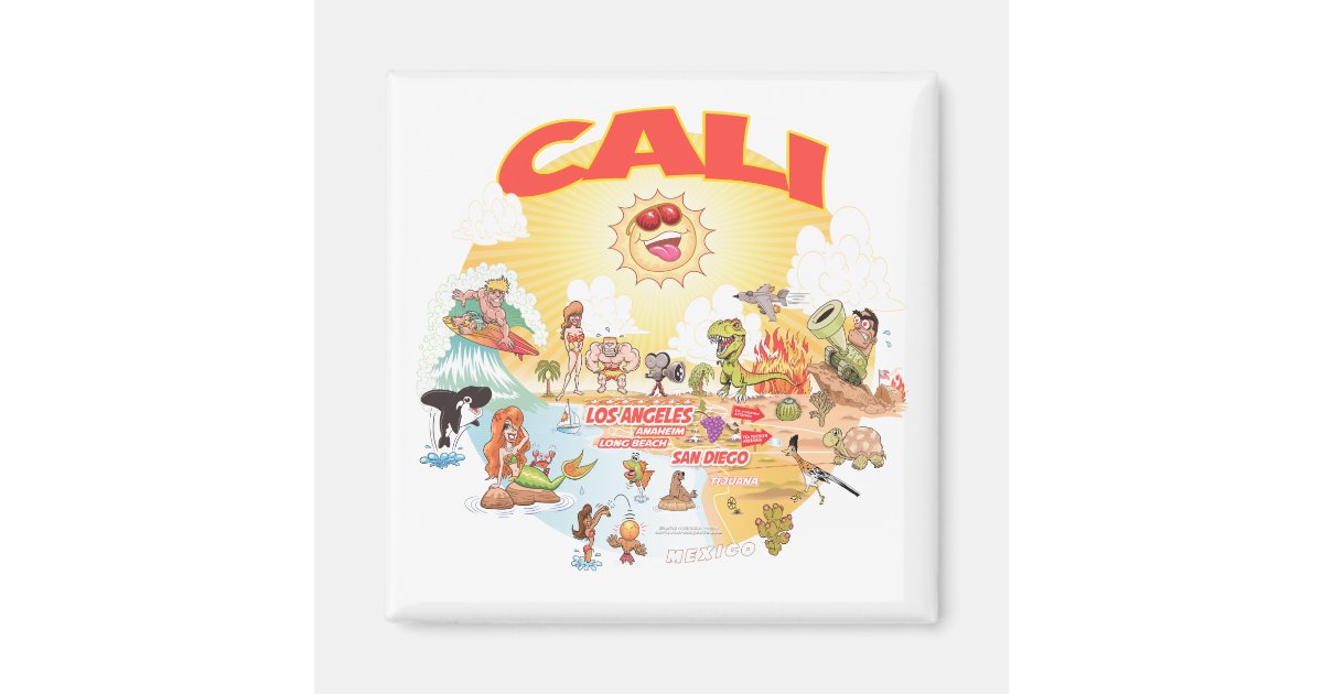 Southern California CALI Magnet | Zazzle