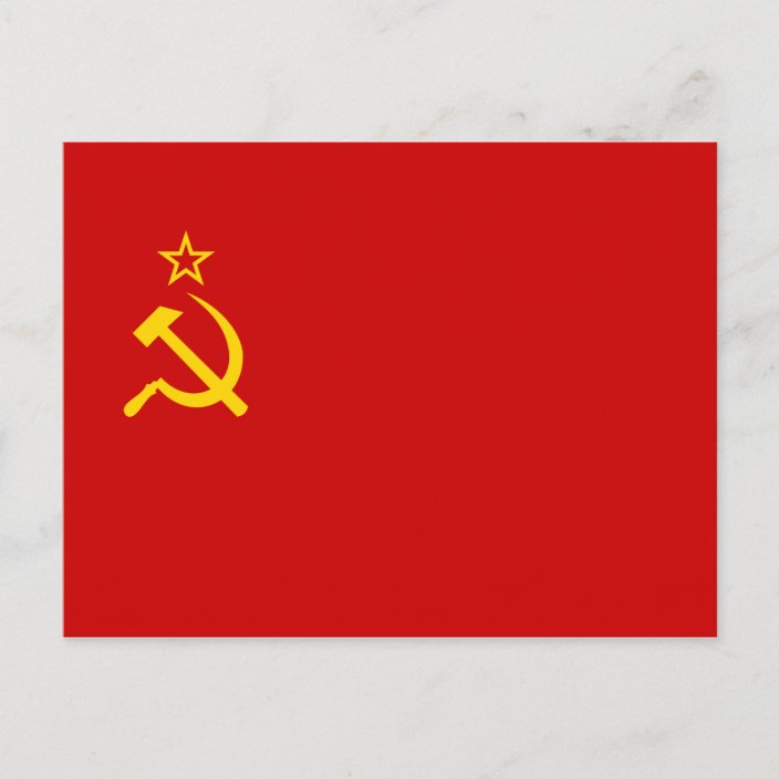 Soviet Union Flag Postcard | Zazzle.co.uk