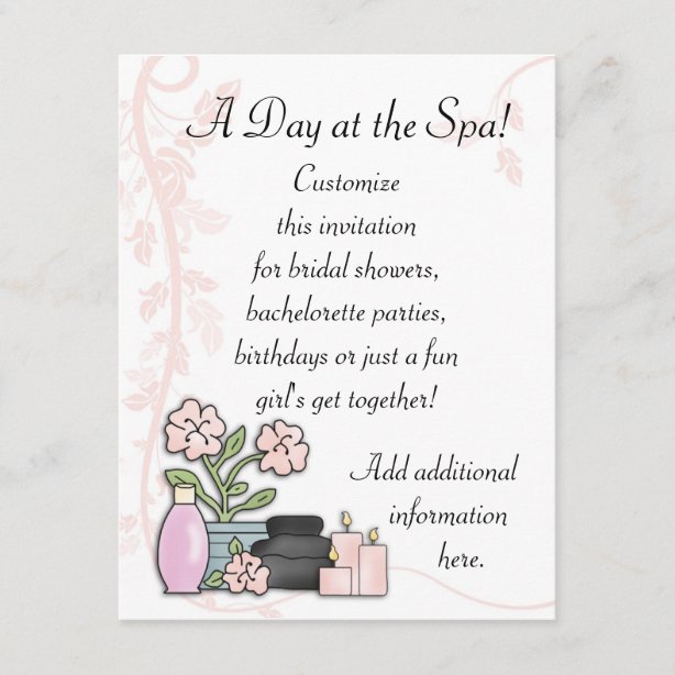 Spa Day Invitations | Zazzle UK
