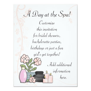 Spa Day Invitations | Zazzle UK