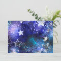 Space Background with Stars Card | Zazzle