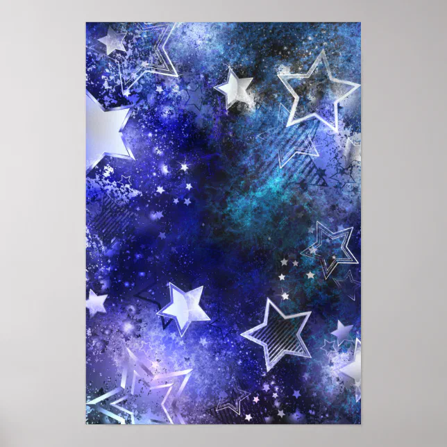 Space Background with Stars Poster | Zazzle