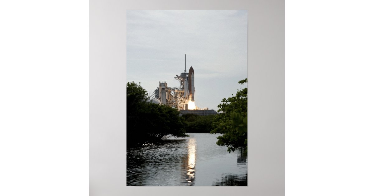Space Shuttle Endeavour lifts off Poster | Zazzle