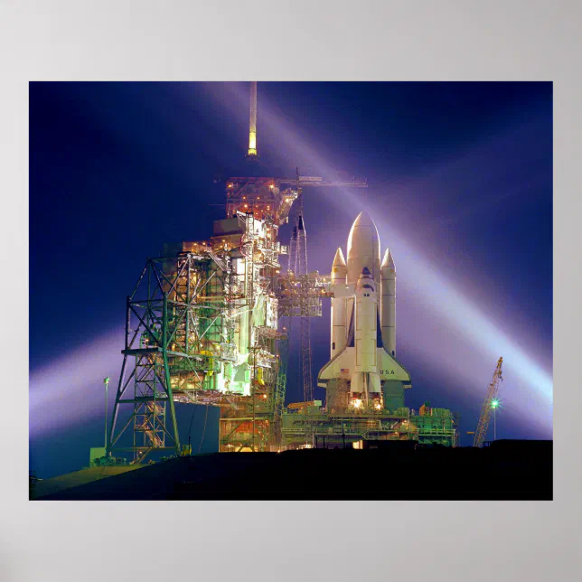 Space Shuttle Mission STS-1 Launch Pad A Poster | Zazzle