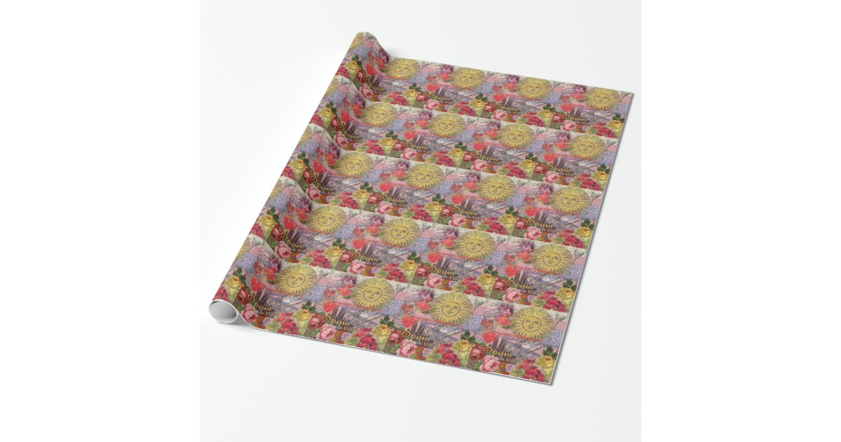 Spain Sunshine Spanish Travel Art Wrapping Paper | Zazzle