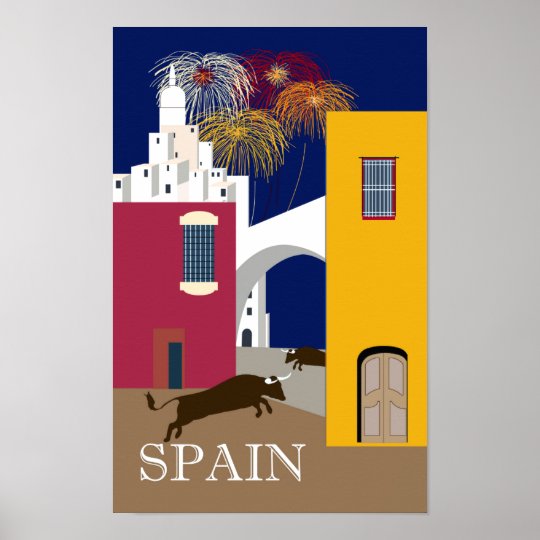Spain travel poster | Zazzle.co.uk
