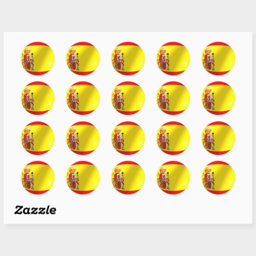 Spanish Flag Sticker | Zazzle