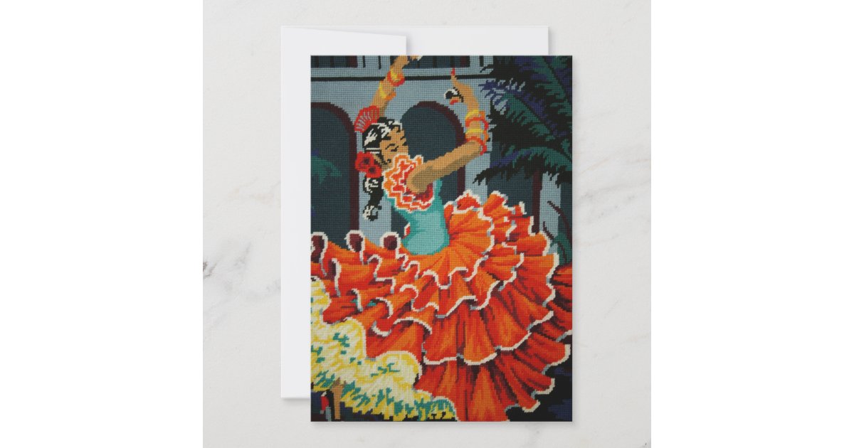 Spanish Flamenco Dancer Invitation | Zazzle