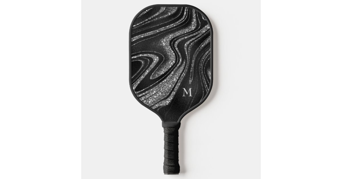Sparkle Silver Glitter Pickleball Paddle | Zazzle