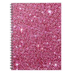 Hot Pink Glitter Notebooks | Zazzle.co.uk