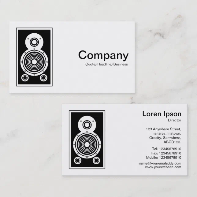 Speaker Business Card | Zazzle
