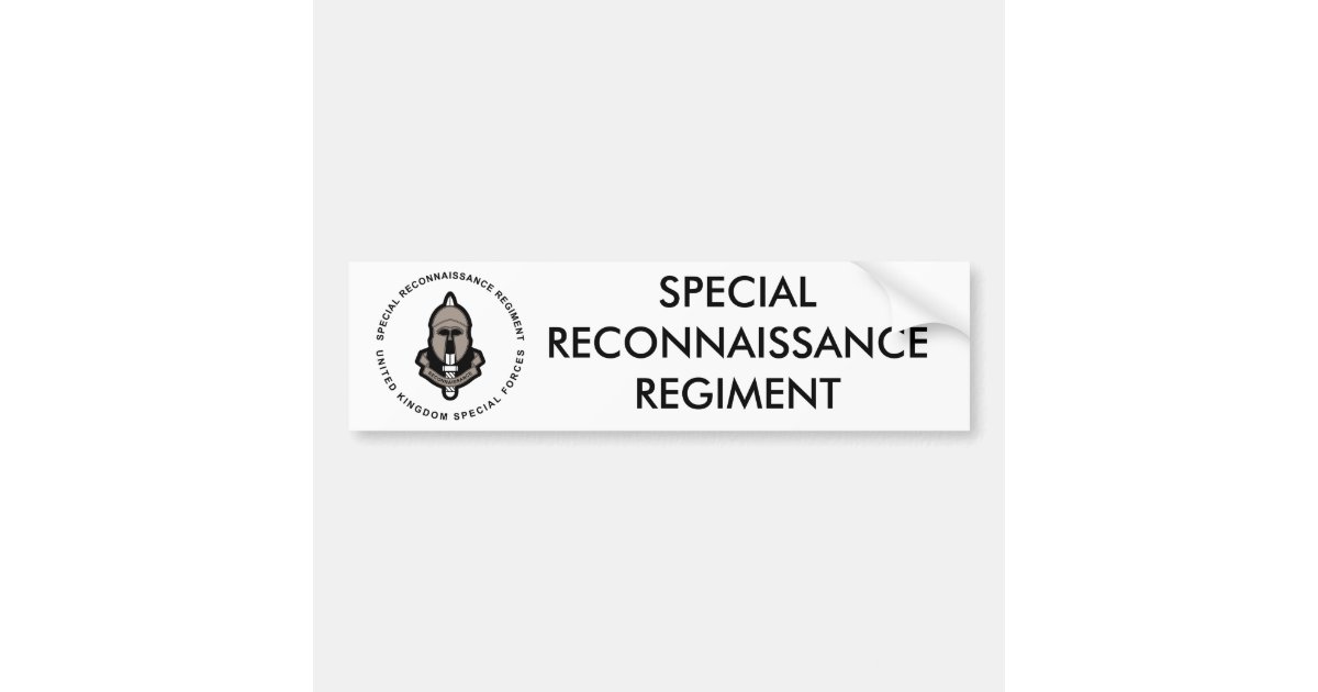 Special Reconnaissance Regiment Bumper Sticker | Zazzle