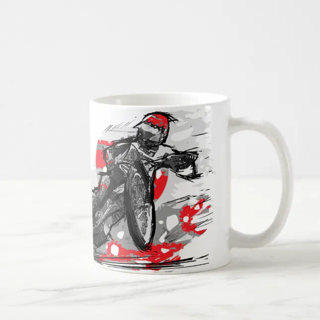 Speedway Flat Track Motorcycle Racer Coffee Mug | Zazzle