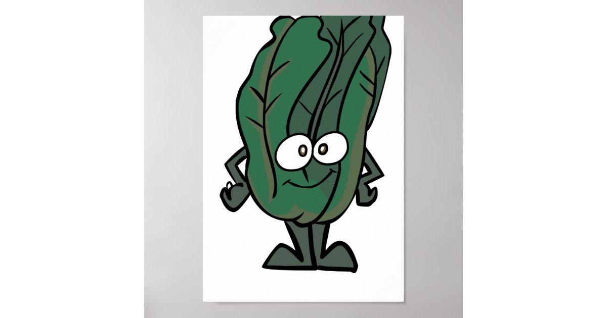 Spinach Face Poster | Zazzle