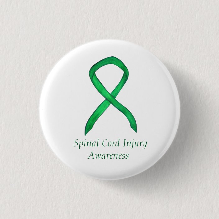 Spinal Cord Injury Awareness Ribbon Custom Pins | Zazzle.co.uk