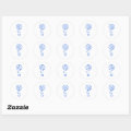 spiral question mark classic round sticker | Zazzle