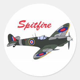 Spitfire Stickers & Labels | Zazzle UK