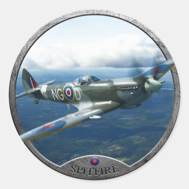 Spitfire Stickers & Labels | Zazzle UK