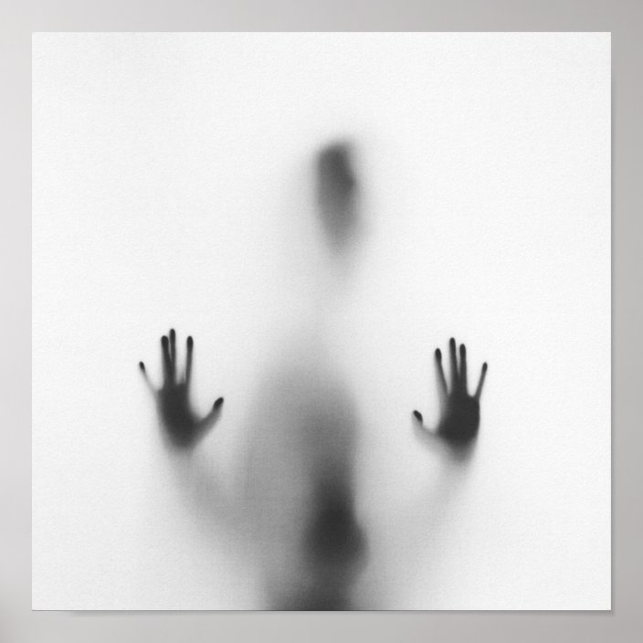 Spooky Halloween Body Shadow Poster | Zazzle.co.uk