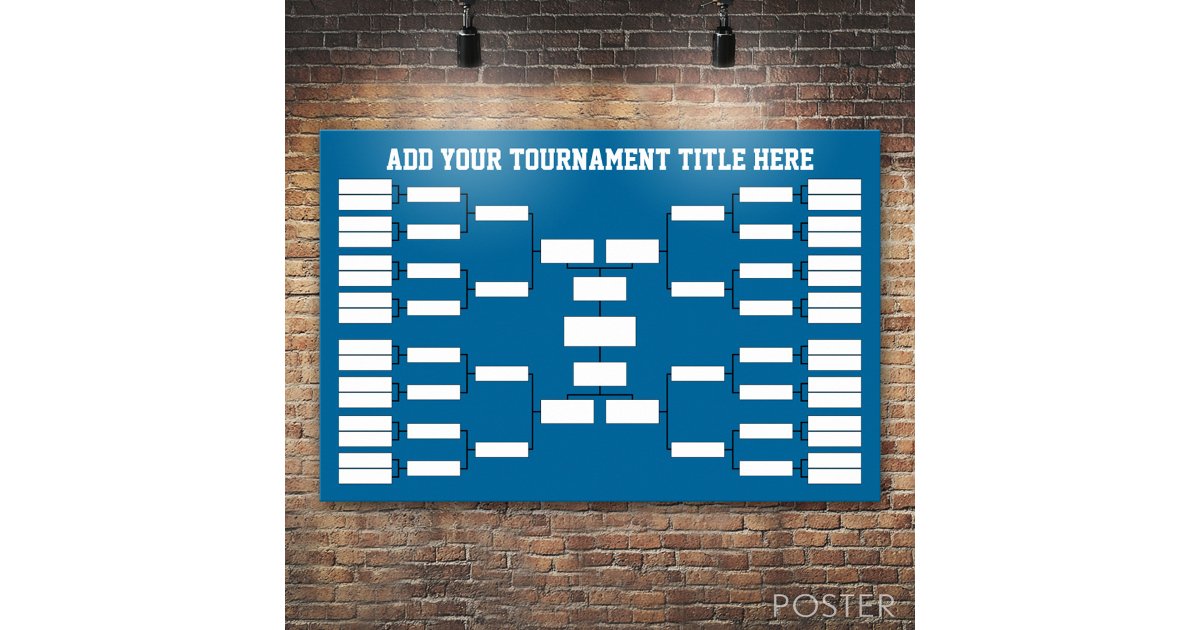 Sports Tournament Bracket Poster | Zazzle