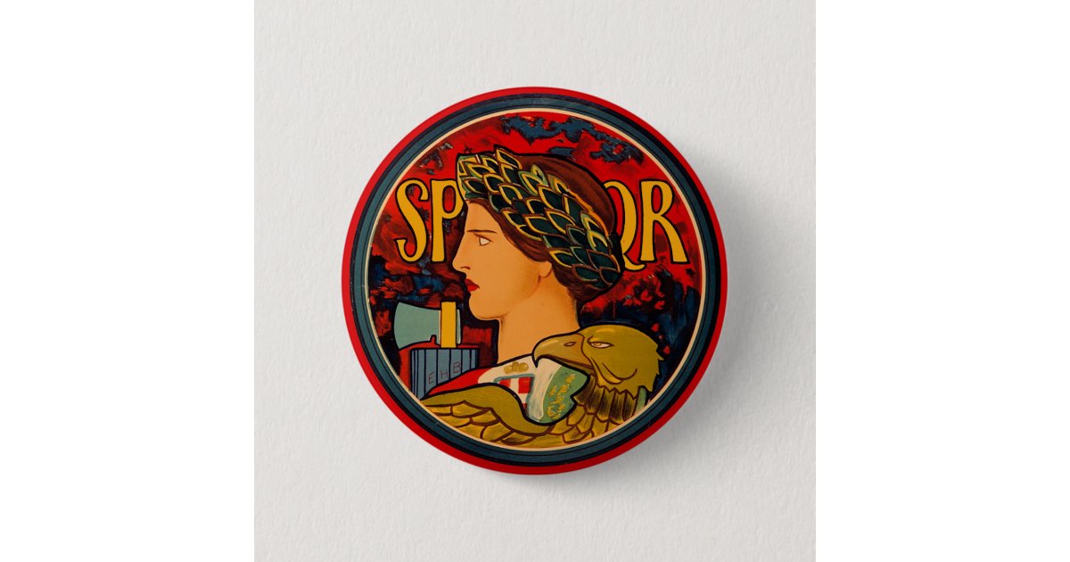 SPQR Italian Emblem 6 Cm Round Badge | Zazzle