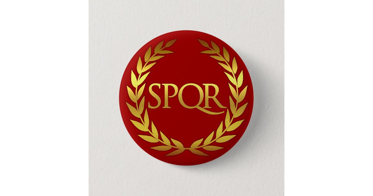 SPQR Roma 6 Cm Round Badge | Zazzle