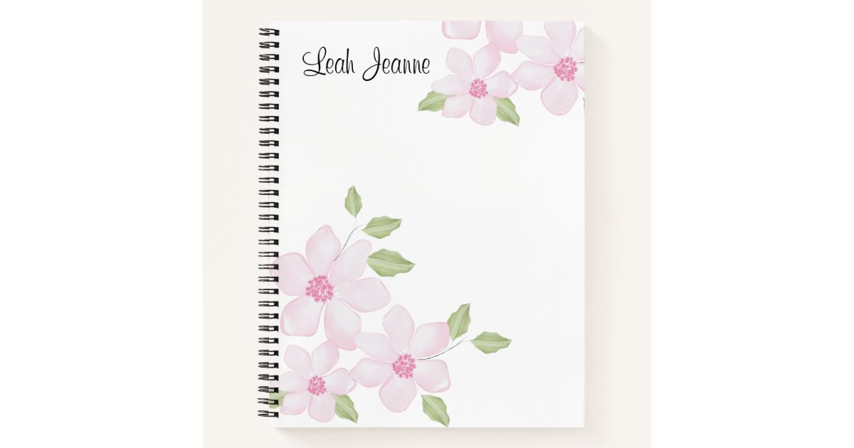 Spring Floral 8.5" x 11" Spiral Notebook | Zazzle
