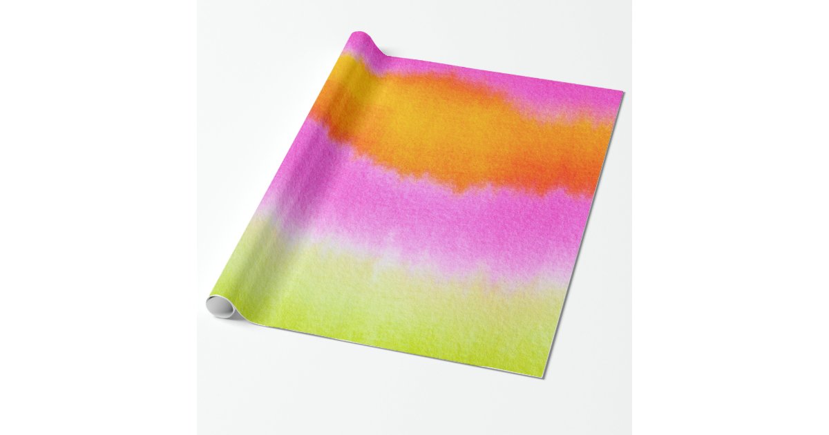 spring neon wrapping paper | Zazzle