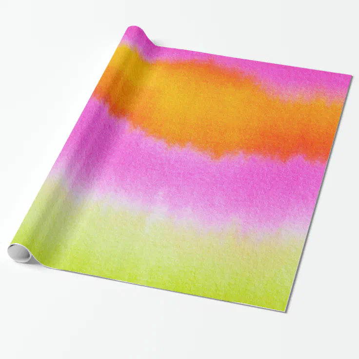 spring neon wrapping paper | Zazzle