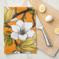 Spring time in yellow tea towel | Zazzle
